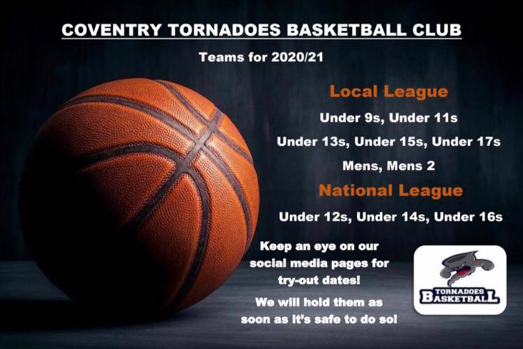 Teams confirmed for next season – Coventry Tornadoes Basketball Club